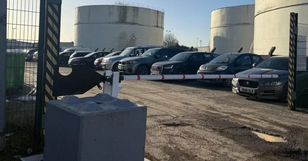 Manual Rising Arm Barrier with Concrete Base | Hire UK – AJP Hire & Sales