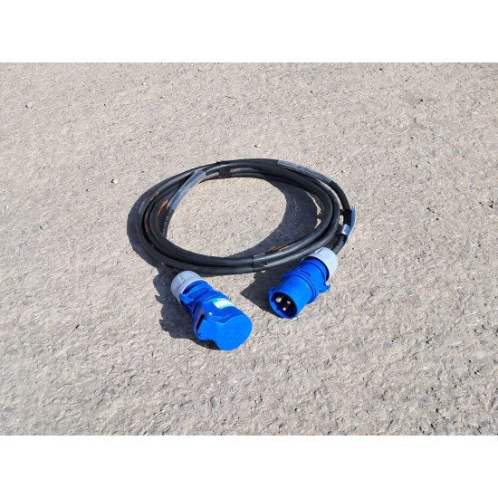 2.5mm2 H07RN-F 16A 1P Cable c/w IP44 PCE Plug & Socket